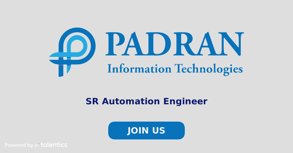 Padran Careers | SR Automation Engineer